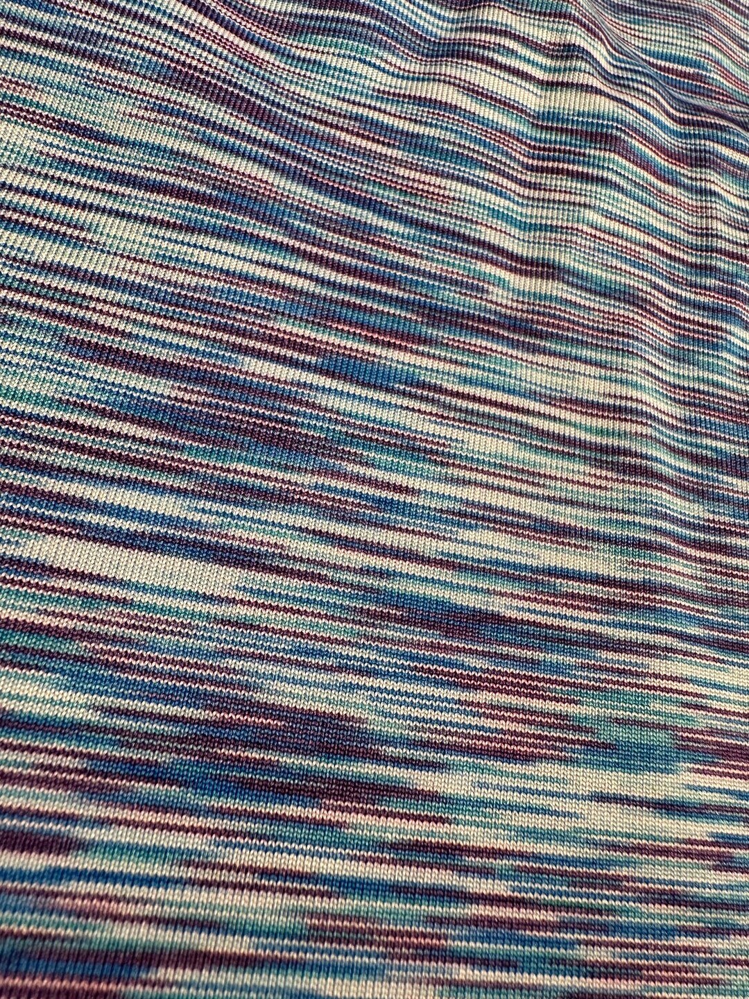 Blue, Purple, and White Space Dye Print Spandex / Fabric by the Yard ...