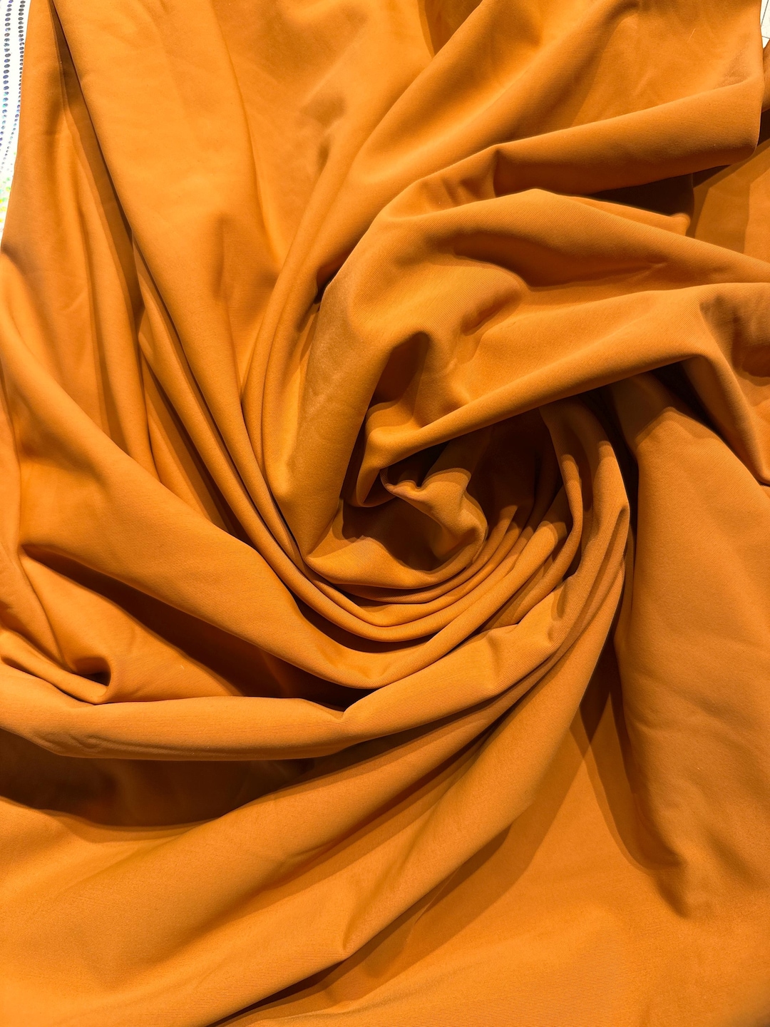 Burnt Orange Spandex Fabric / Cut Fabric / Fabric by the Yard - Etsy