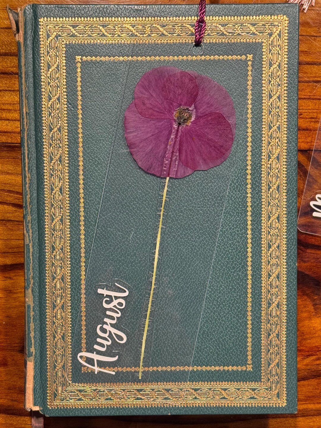 August Birth Flower Bookmark August Birth Month Flower Bookmark August ...