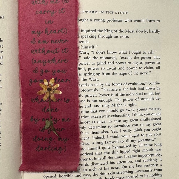 Laminated Bookmark - Etsy