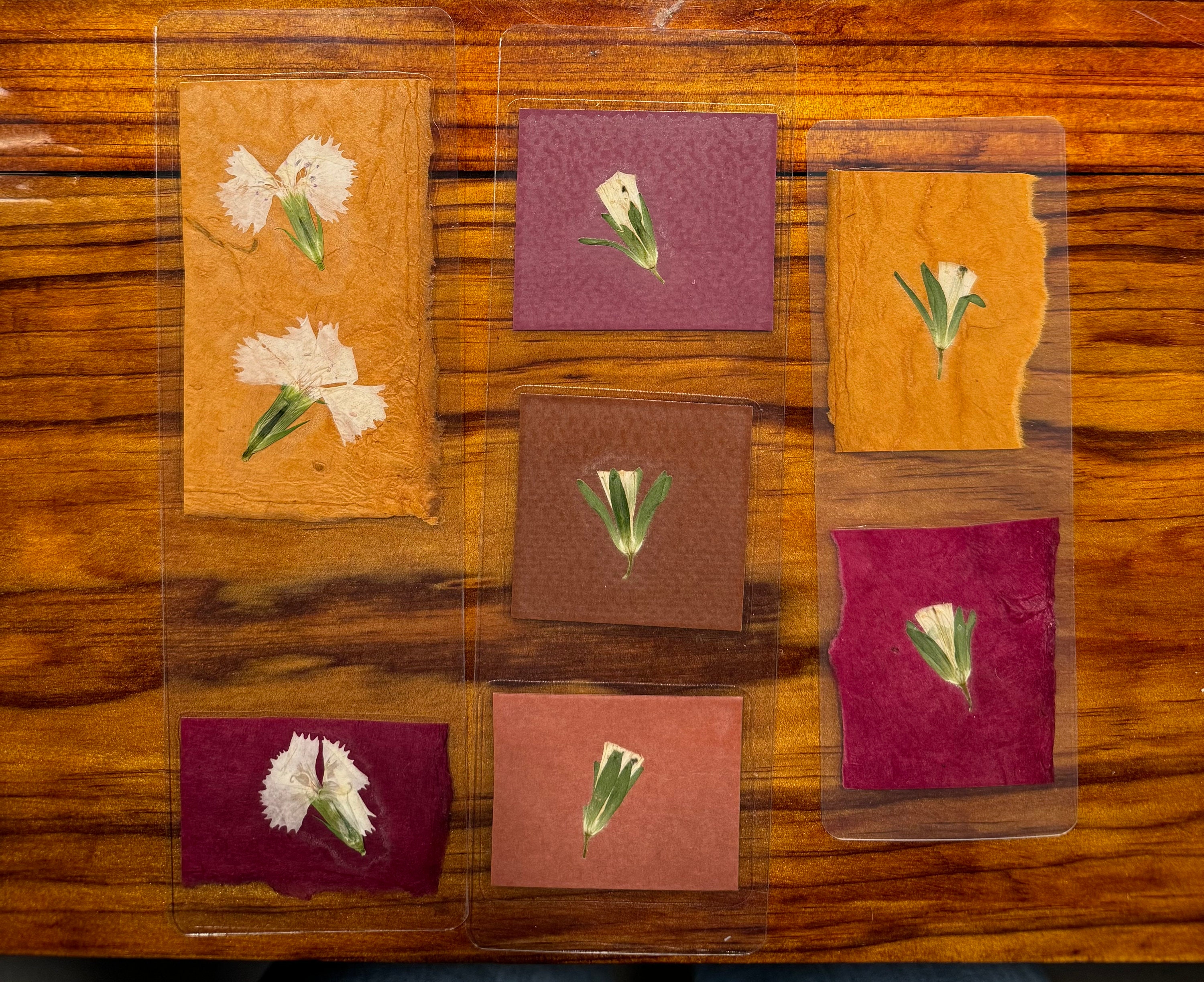 Custom Pressed Flower Bookmark Laminated Personalized Bookmark - Etsy