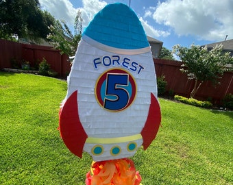 Space Rocket Piñata, Party Pinata, Astronaut Birthday Party Pinata - Etsy