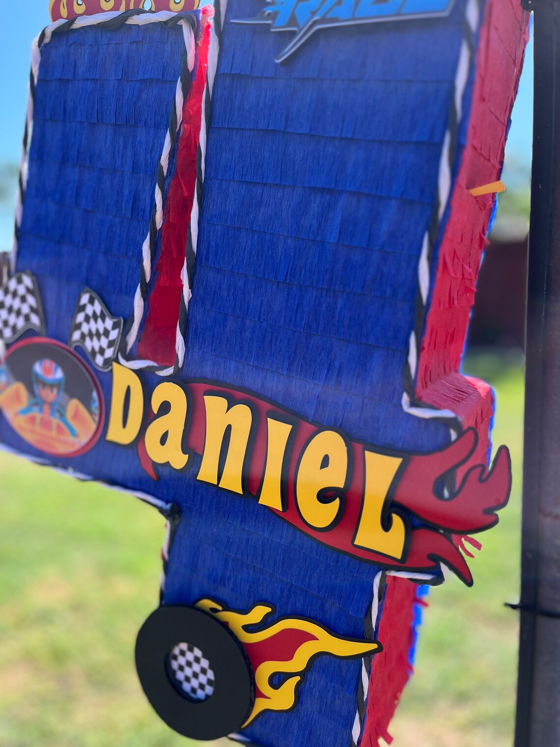 Let's Race Hot Wheels Number Pinata - Etsy
