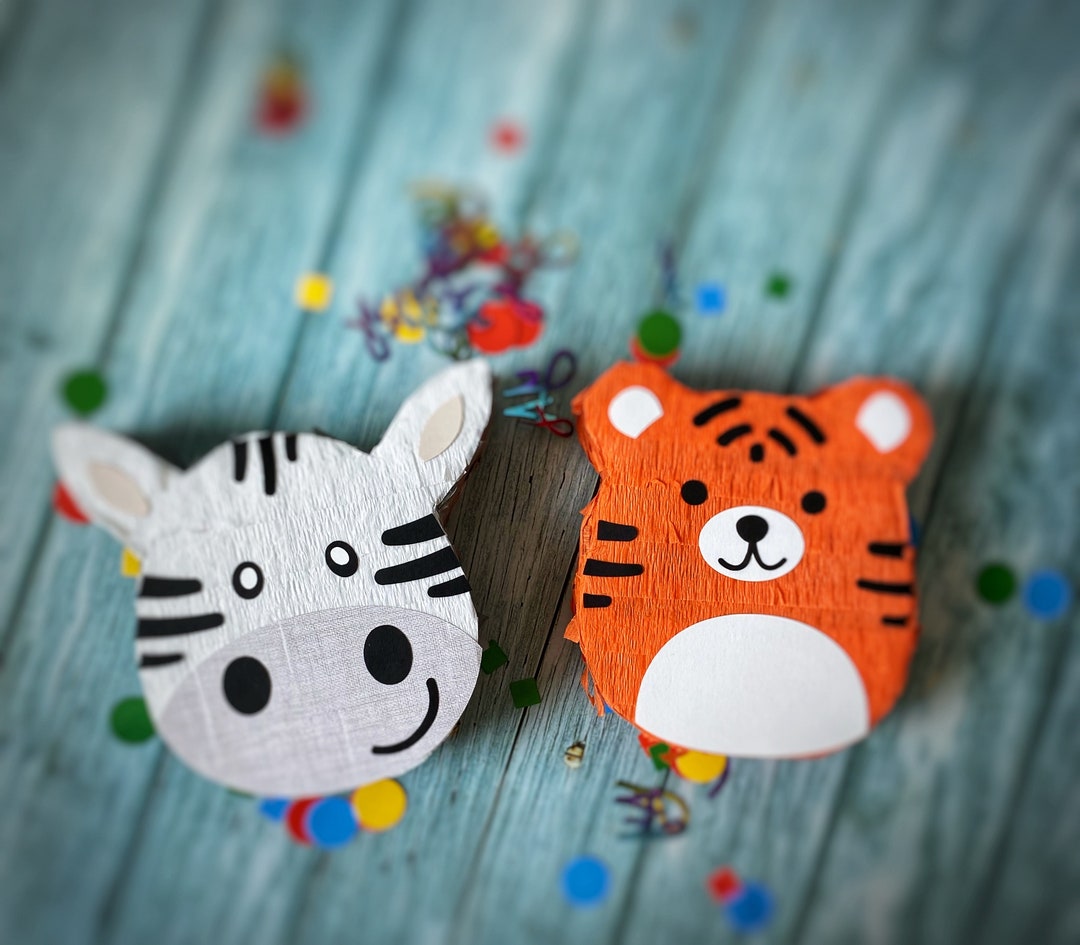 Jungle Pinata Mini Pinatas Hippo Elephant Lion Tiger Party Favors - Etsy