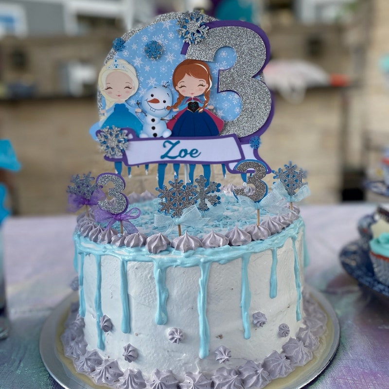 Frozen Cake Topper - Etsy