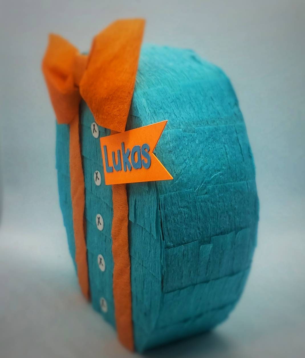 Mini Piñata Blue and Orange Party - Etsy