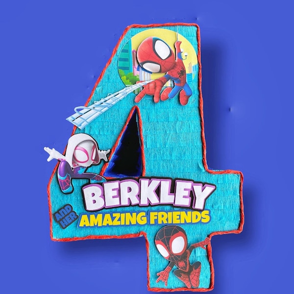 Spidey and His Amazing Friends Pinata - Etsy