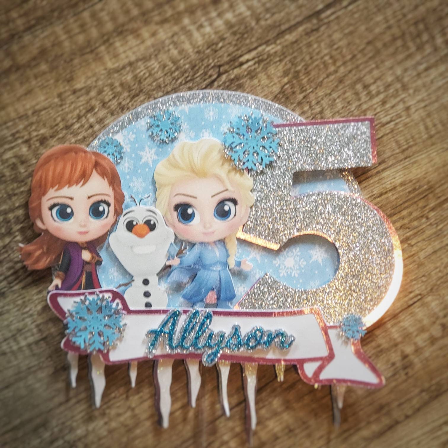 Beautiful Frozen Cake Topper, Frozen Party Decorations, Elsa Party ...