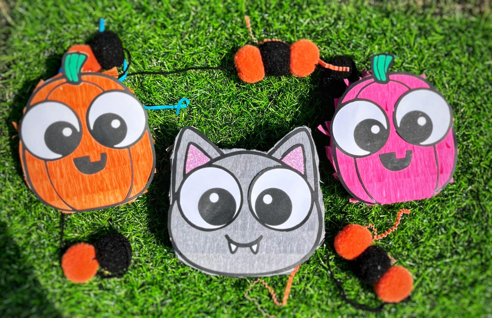 Halloween Mini Pinatas Halloween Pumpkin Bat Frankenstein Witch Hat - Etsy