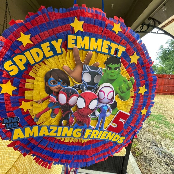 Spiderman Pinata - Etsy