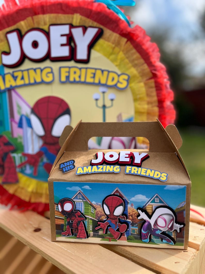 Spidey Favor Box Spiderman (set of 6) - Etsy
