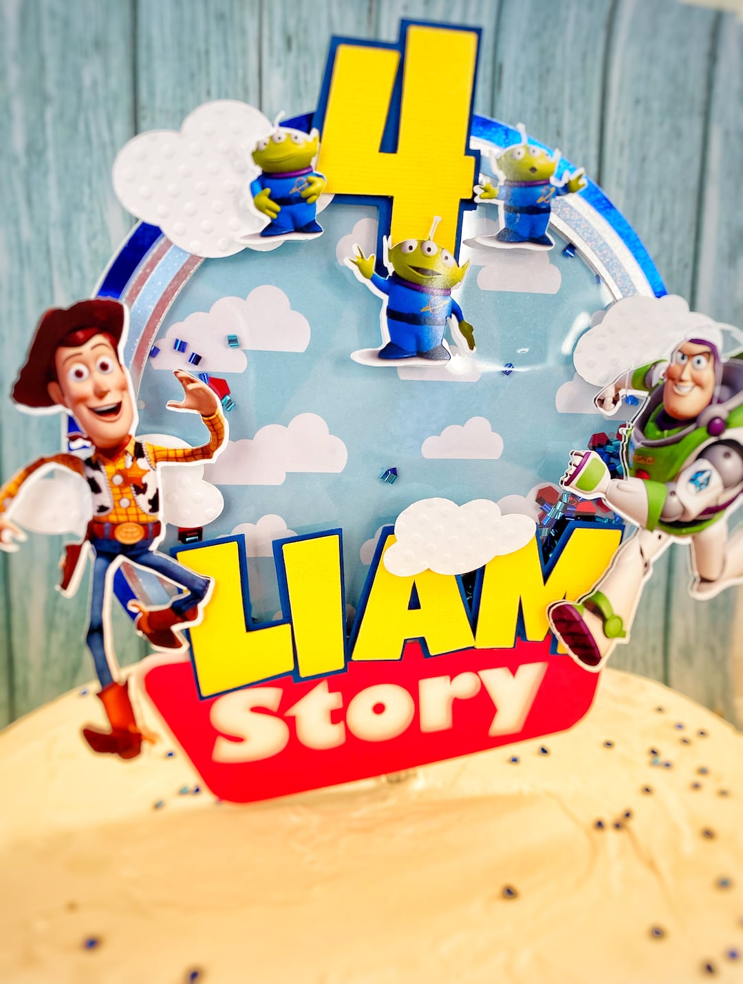 Toy Cake Topper Shaker Birthday Boy - Etsy