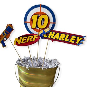 Nerf Dart Cake Topper Party - Etsy