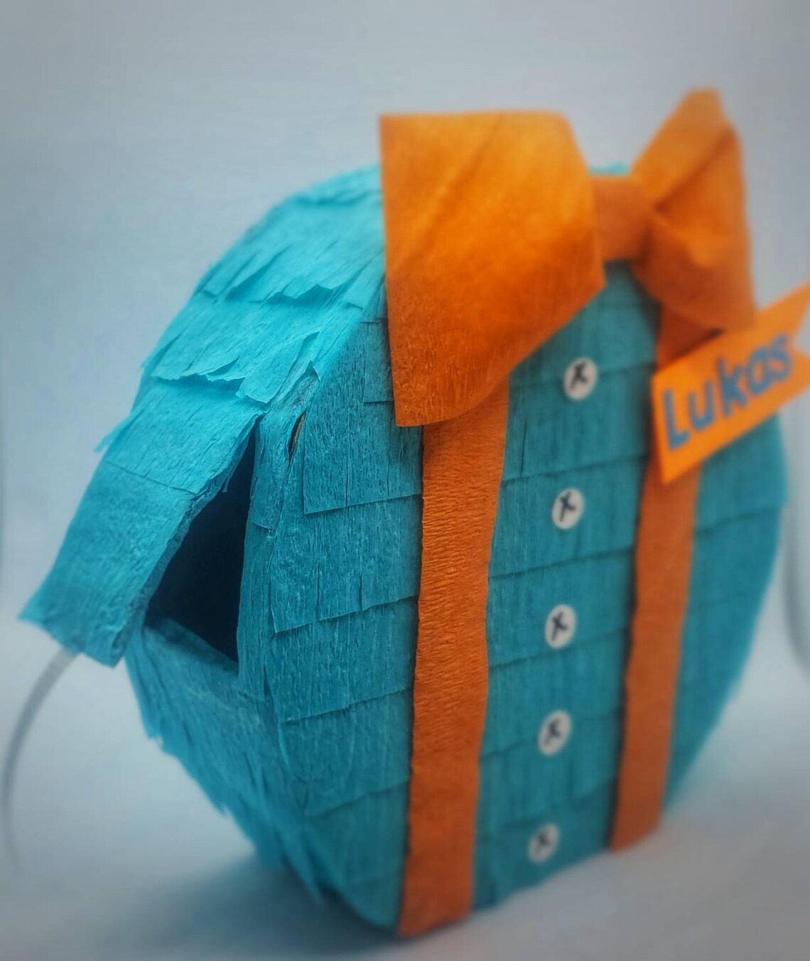 Mini Piñata Blue and Orange Party - Etsy