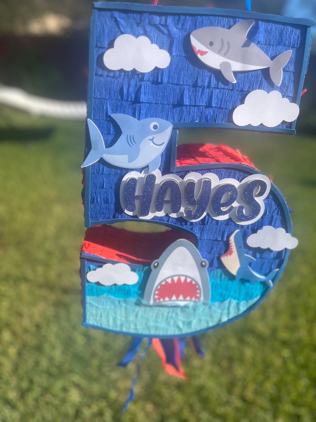 Shark Theme Piñata - Etsy