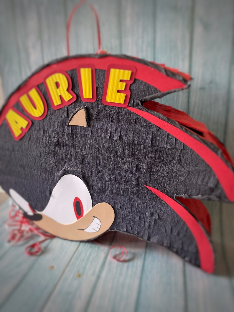 Shadow Sonic Pinata Boy Girl Birthday - Etsy