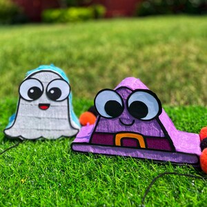 Halloween Mini Pinatas Halloween Pumpkin Bat Frankenstein Witch Hat - Etsy