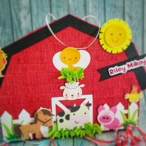 Farm House Pinata Fam Animals Barn - Etsy