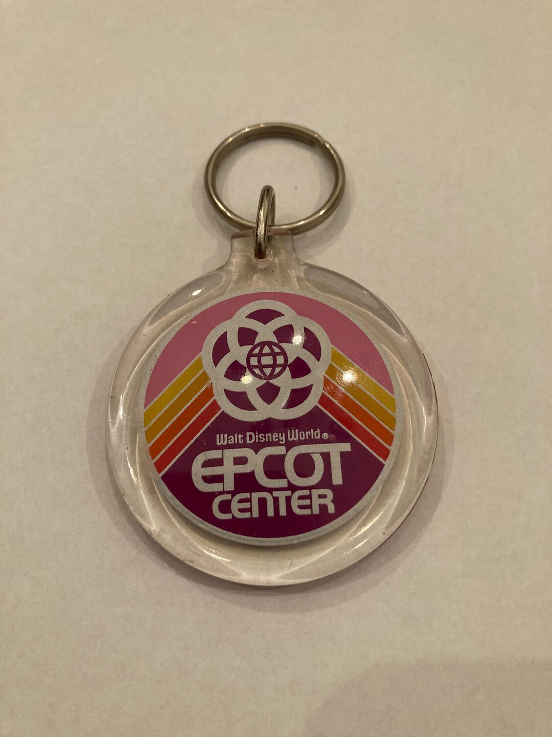Vintage 1980s Disney World Epcot Center Keychain Memorabilia Souvenir ...