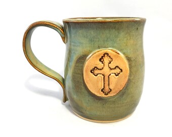 Log Cabin Cross Mug Rug Pattern