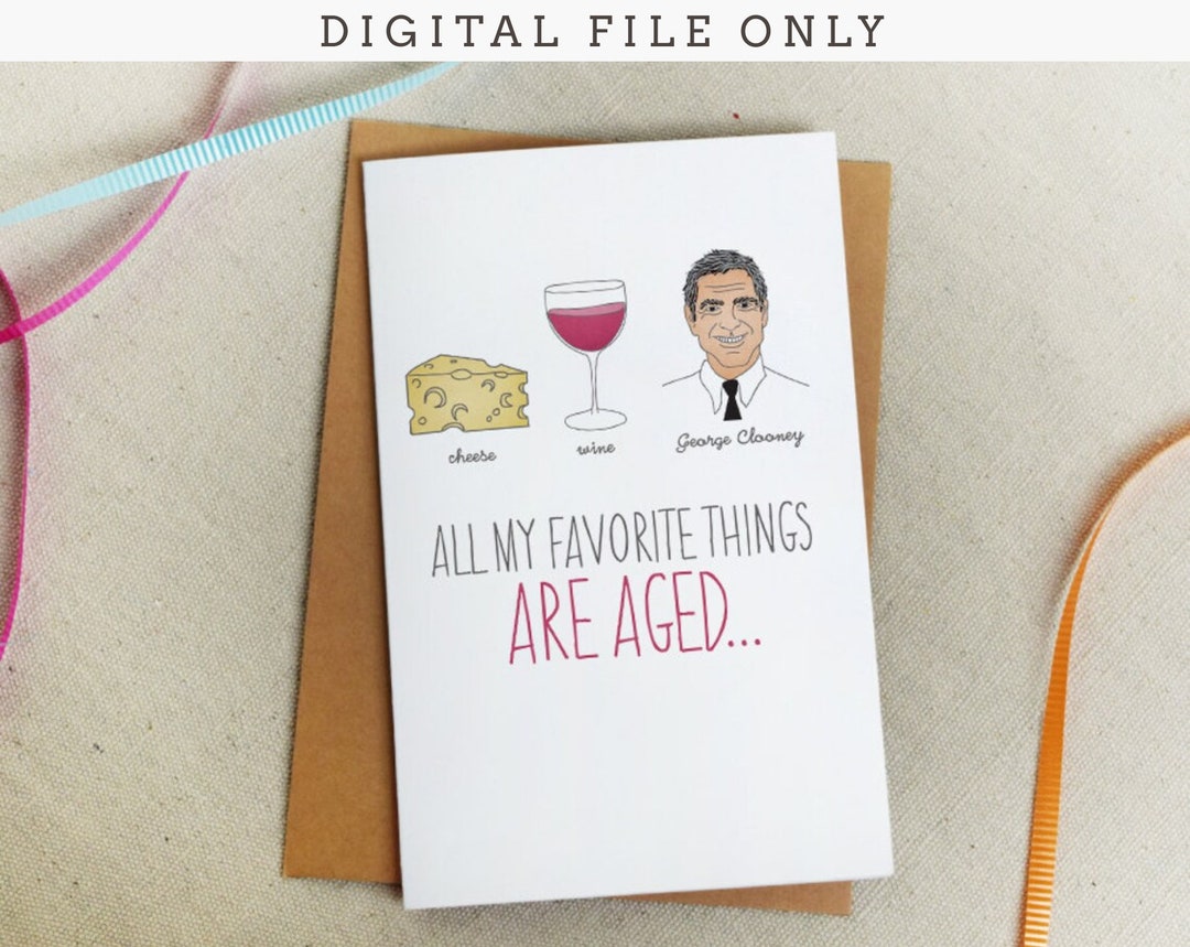 Printable Funny Aging Birthday Card / for Anyone / 5.5 X 8.5 Folded ...