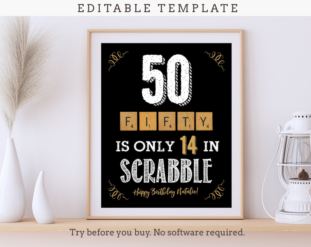 Funny Old Age Personalized Birthday Sign Printable Poster Party ...