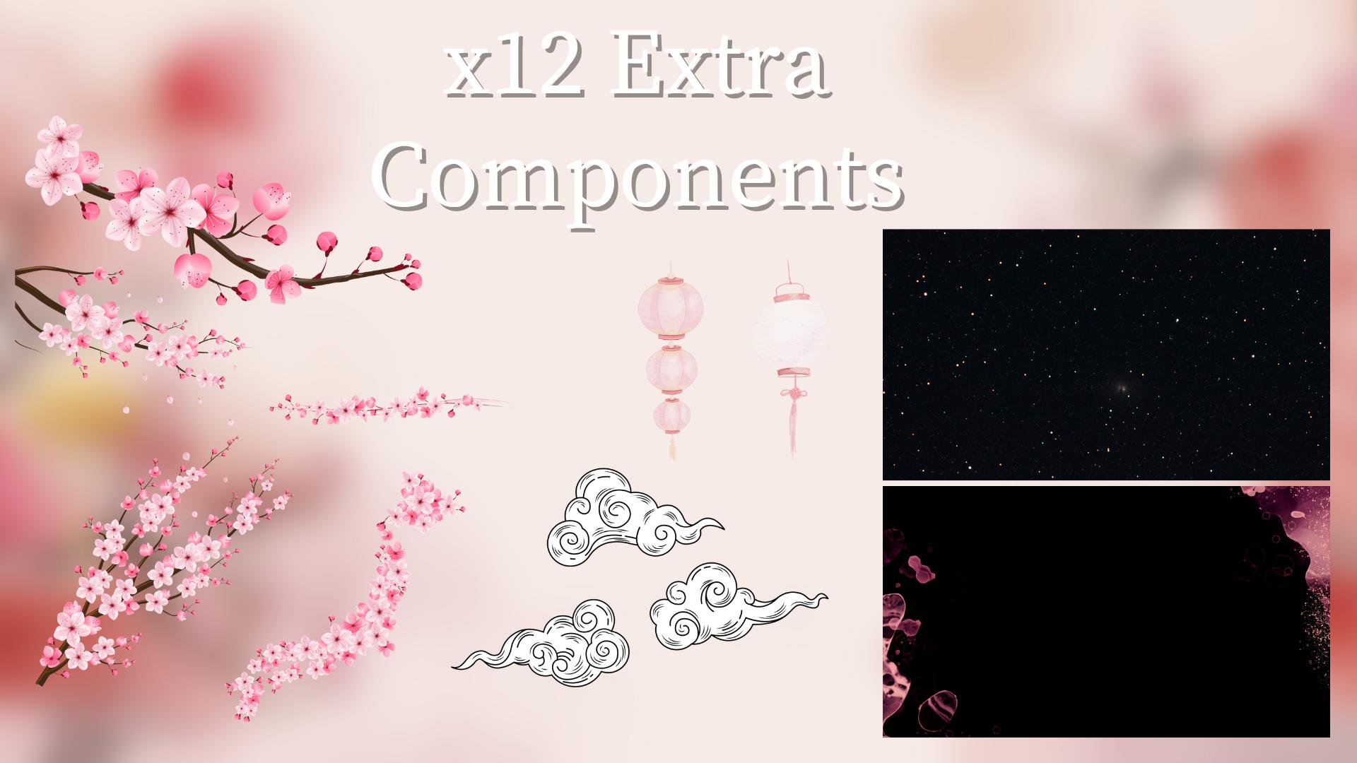 Sakura Twitch Overlay Cherry Blossom, Sakura Aesthetic, Clouds ...