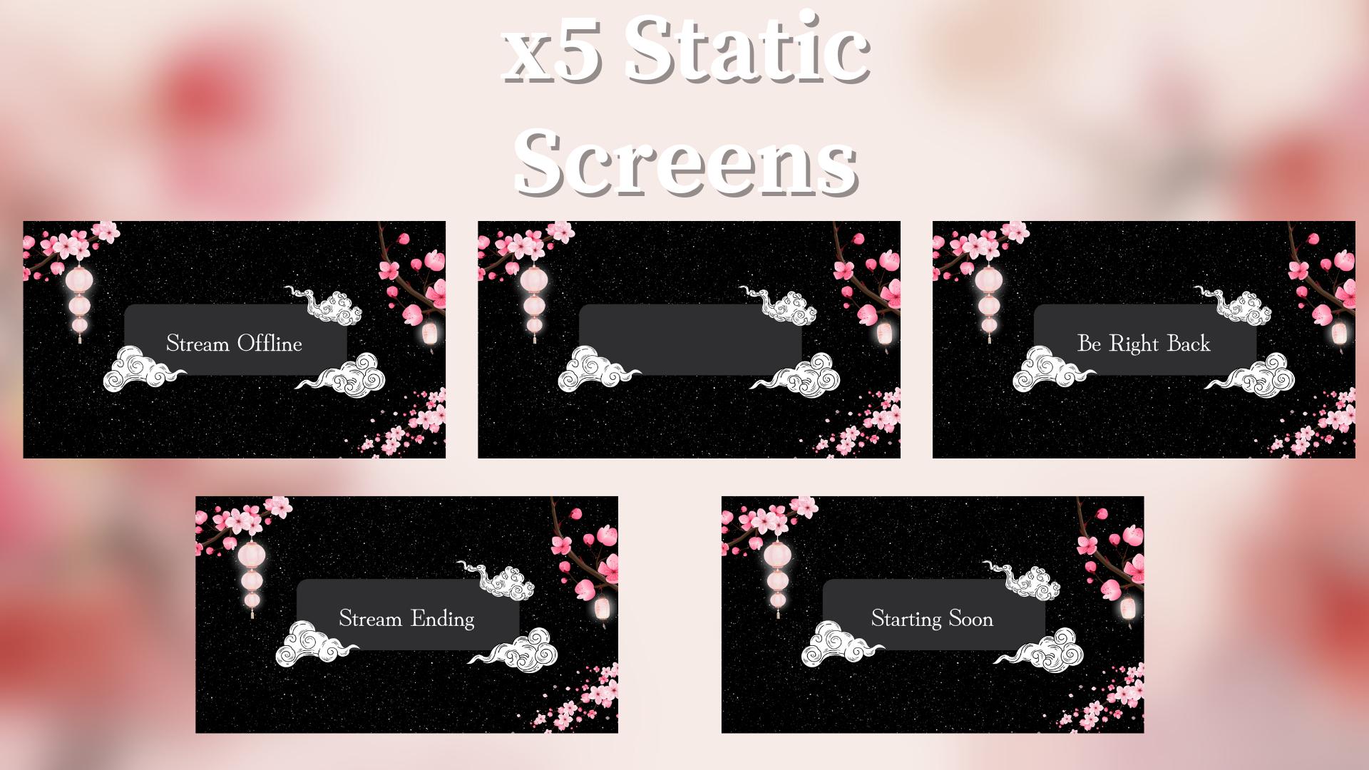 Sakura Twitch Overlay Cherry Blossom, Sakura Aesthetic, Clouds ...