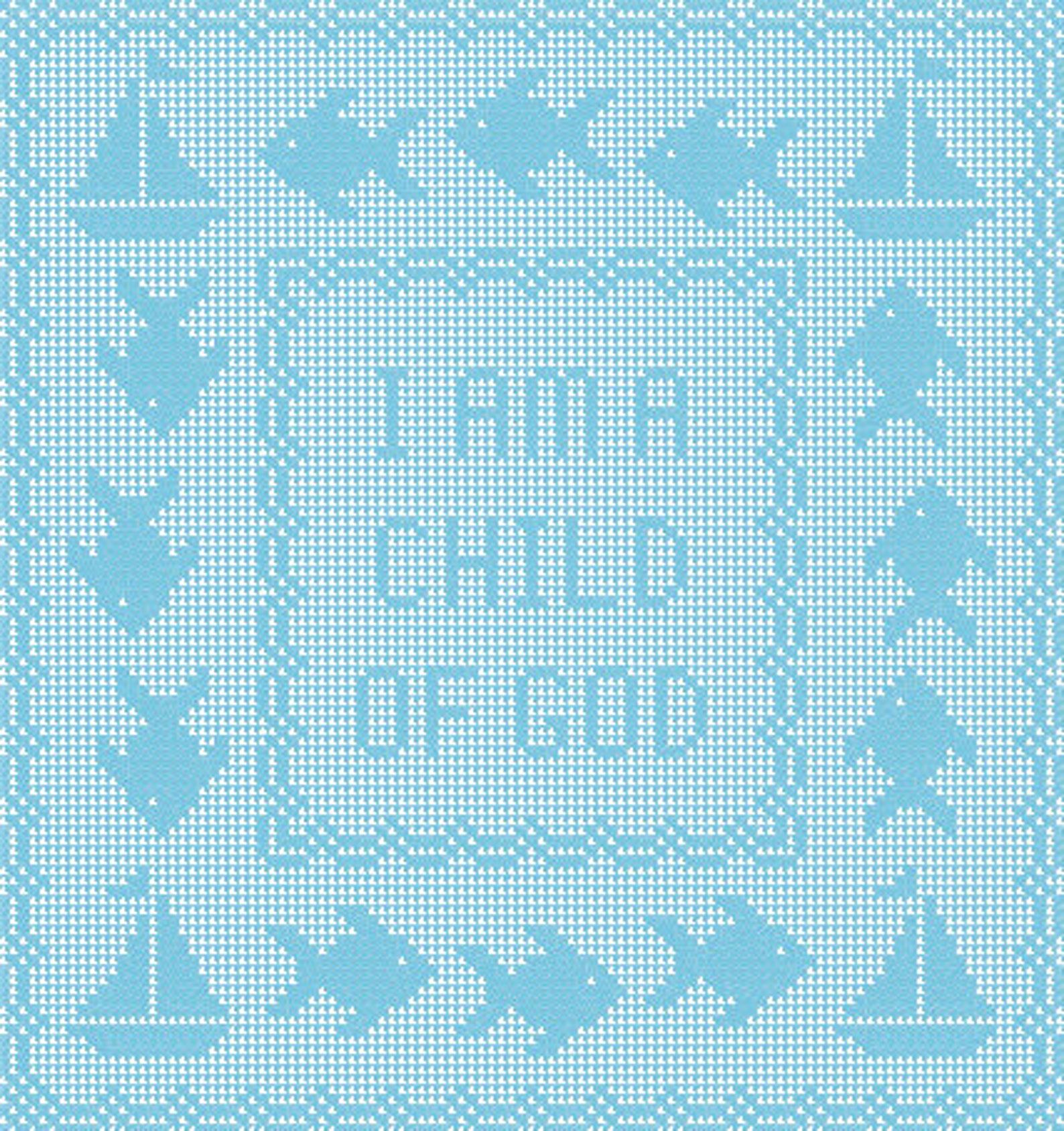10 "i Am a Child of God" Afghan Patterns in Filet Crochet, Digital ...