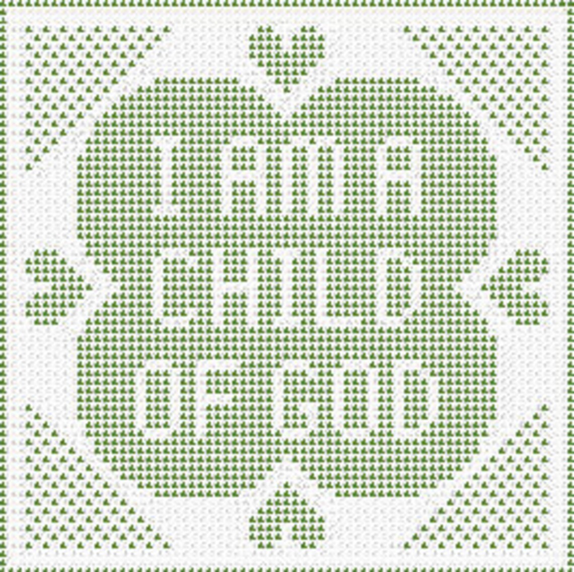 10 "i Am a Child of God" Afghan Patterns in Filet Crochet, Digital ...