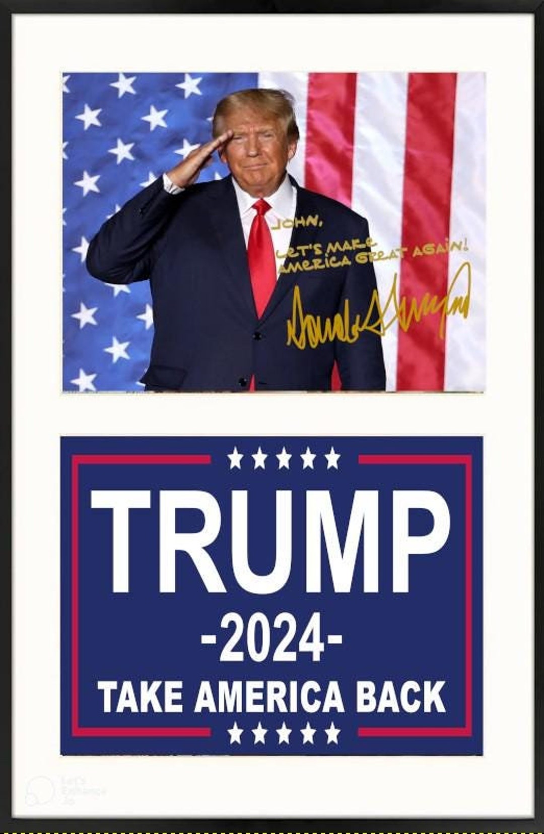 LIMITED EDITION & PERSONALIZED President Donald Trump 2024 Campaign ...