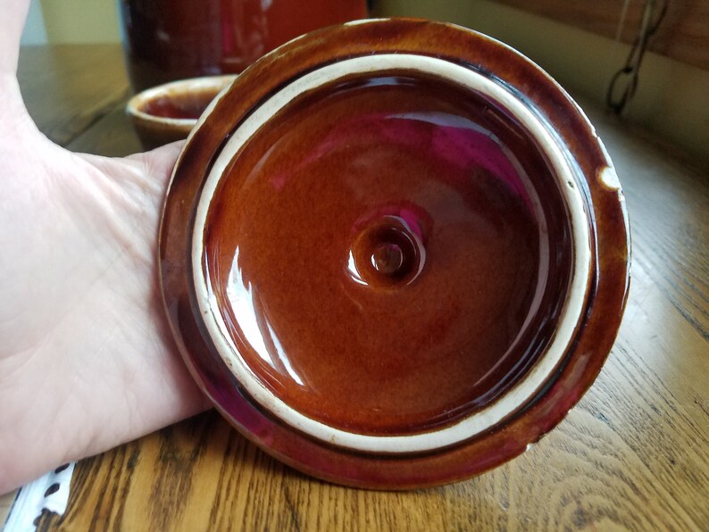 Mccoy Brown Drip Soup or Chili Crock With Lid and Handle | Etsy