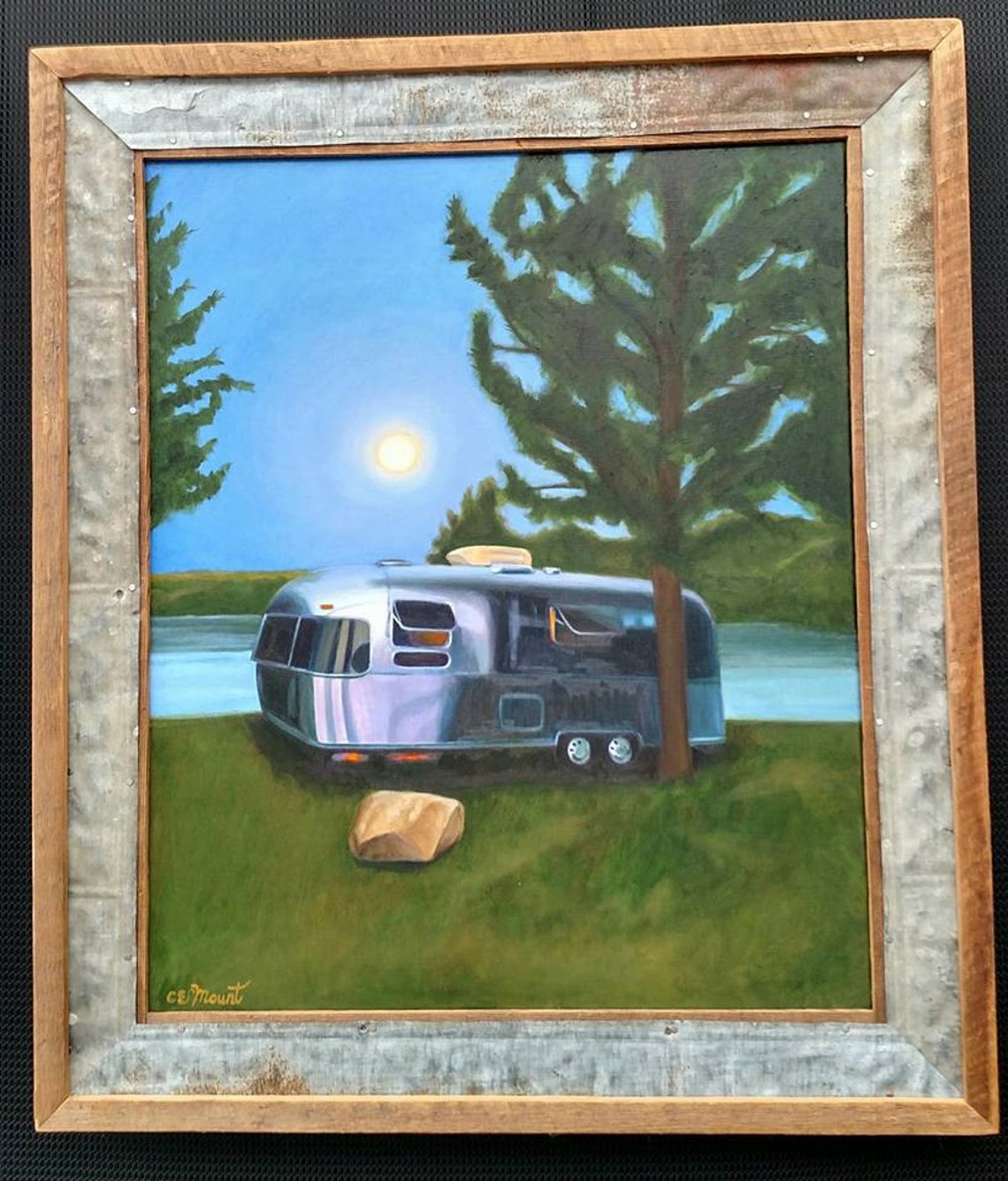 Airstream Original Oil Painting and Custom Frame - Etsy