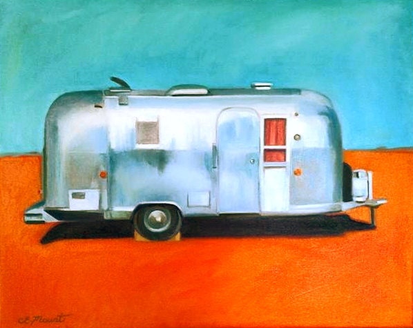 Vintage Airstream Art Print - Etsy