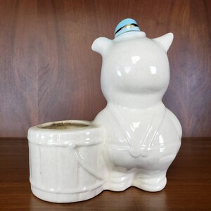 Shawnee Pottery Roly Poly Pig Planter With Pastel Colors and Gold ...