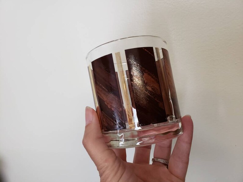 Libbeys Wood Grain Vintage Short Rocks Whiskey Glasses Wood - Etsy