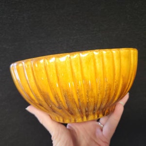 Haeger Pottery Oval Ribbed Planter in Rust and Brown Toned 4020 - Etsy