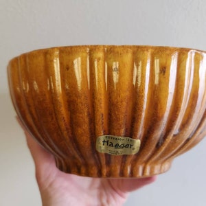 Haeger Pottery Oval Ribbed Planter in Rust and Brown Toned 4020 - Etsy