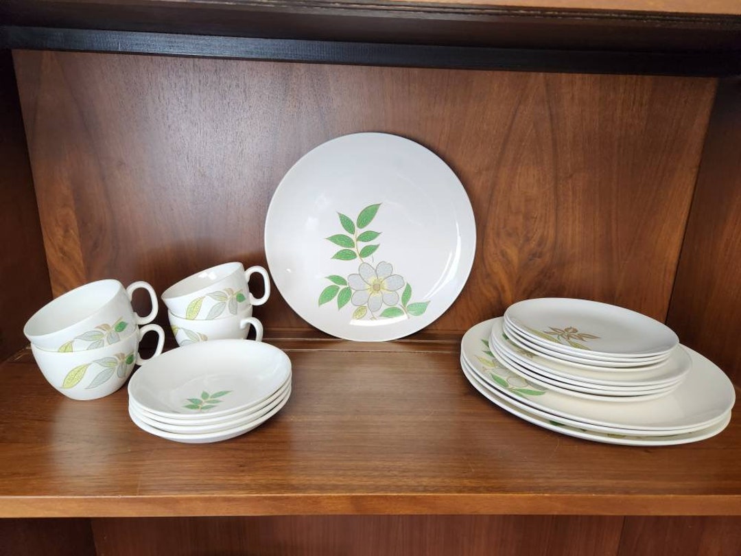 Paden Preview Floral Dish Set of 24 Paden City Dinnerware - Etsy