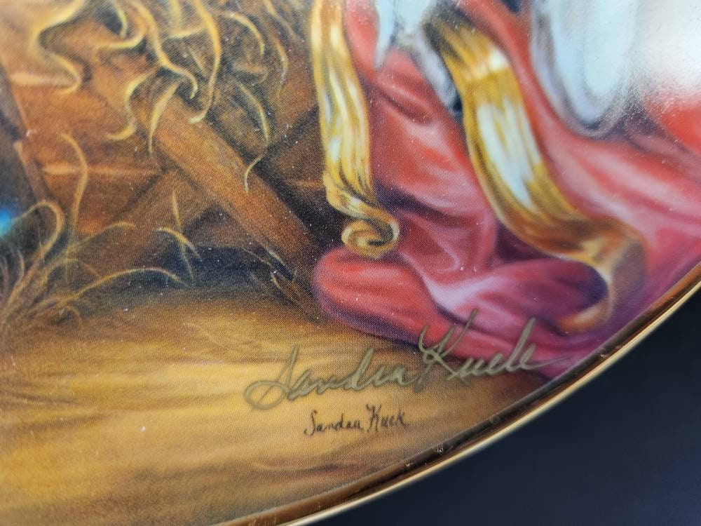 Sandra Kuck Collector Plate Silent Night Artist Signed - Etsy