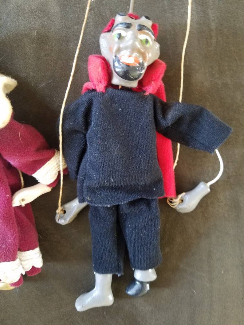 Vintage string puppet set marionette dolls | Etsy