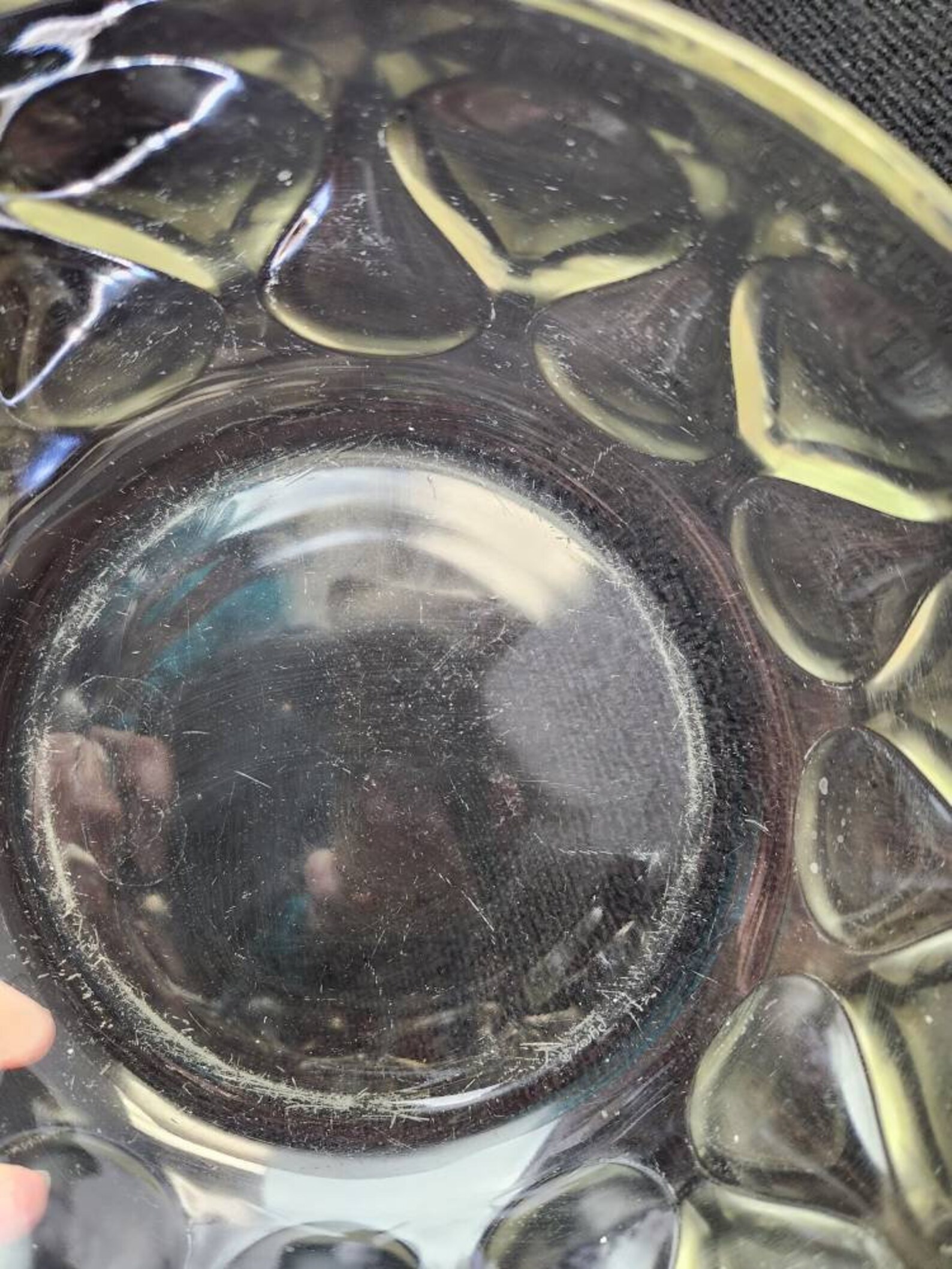 Pyrex Teardrop Bowl Set of 2 Clear Glass Thumbprint Bowls - Etsy