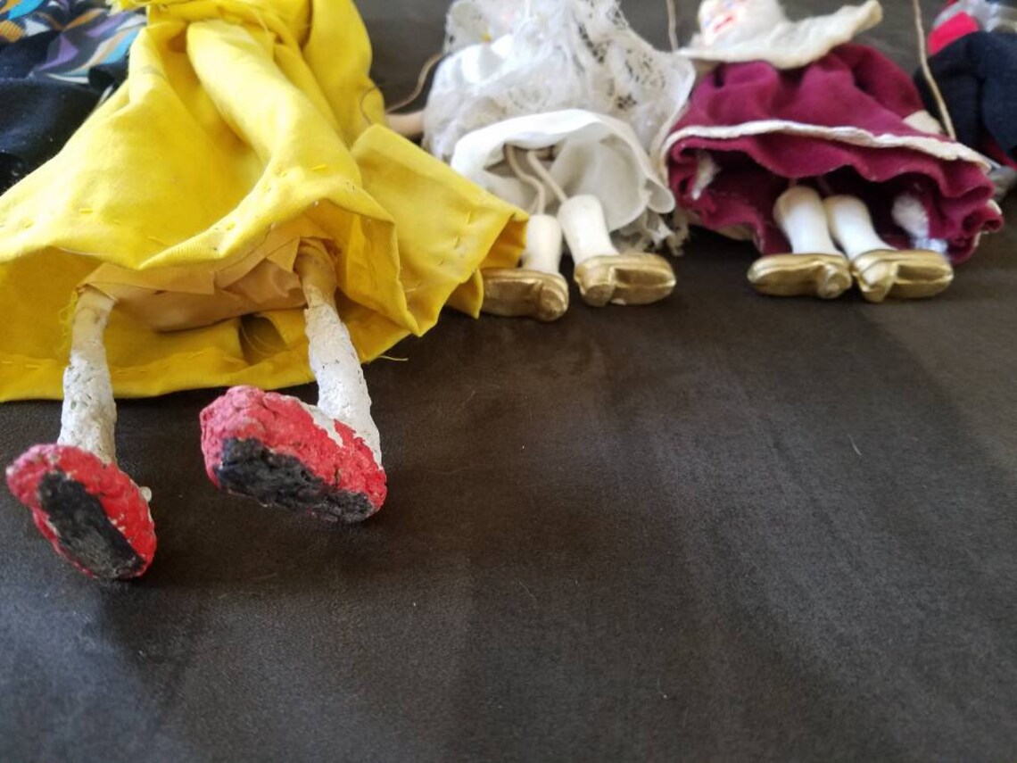 Vintage String Puppet Set Marionette Dolls | Etsy
