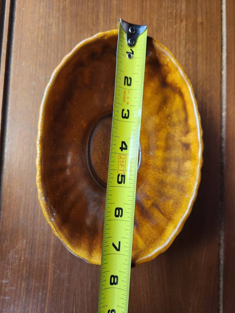 Haeger Pottery Oval Ribbed Planter in Rust and Brown Toned - Etsy