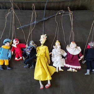 Vintage String Puppet Set Marionette Dolls - Etsy