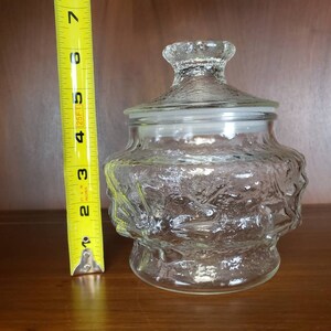 Anchor Hocking Canister Rainflower Big MOD Flower Rain Texture - Etsy