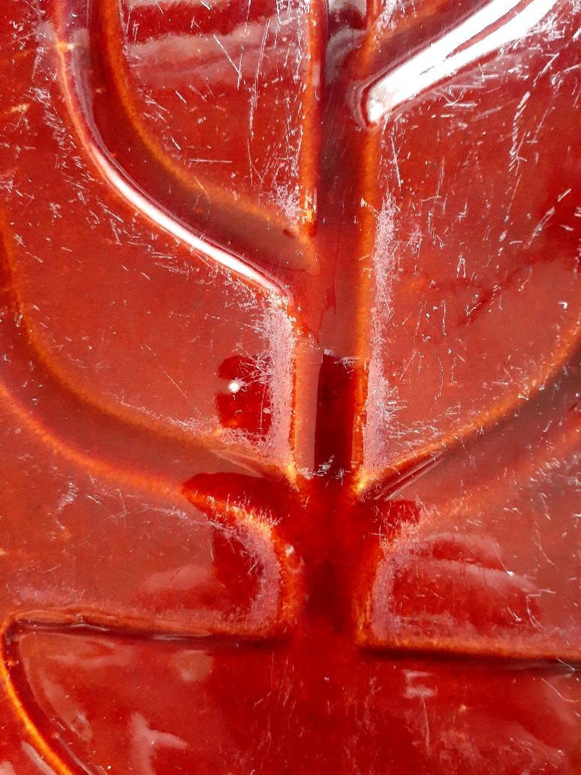 Mccoy Platter 7017 Chocolate Brown Drip Edge Steak Grill - Etsy