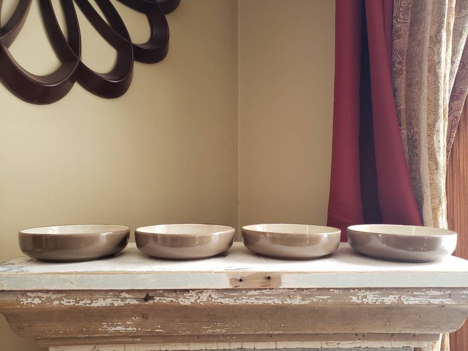 Red Wing Pottery Turtle Dove Pattern Bowl Set of 4 Vintage Red - Etsy