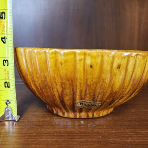Haeger Pottery Oval Ribbed Planter in Rust and Brown Toned 4020 - Etsy