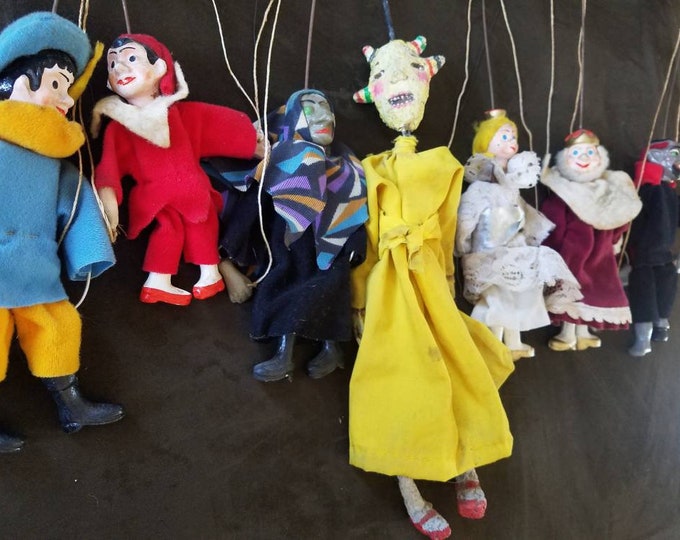 Vintage String Puppet Set Marionette Dolls - Etsy